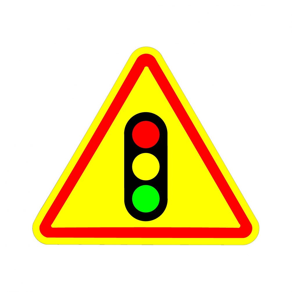 Panneau temporaire AK17 "Feux tricolores"