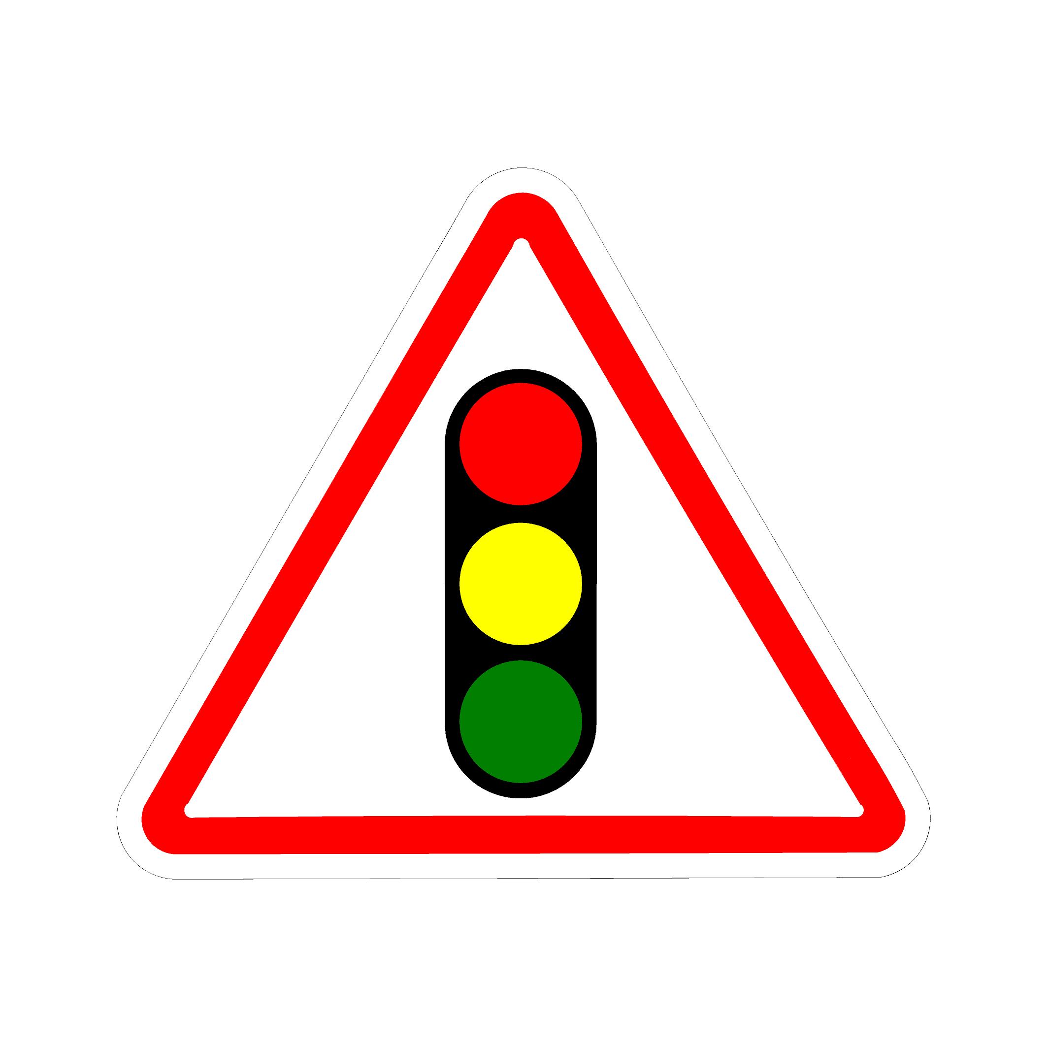 Panneau de signalisation routière A17 "Feux tricolores"