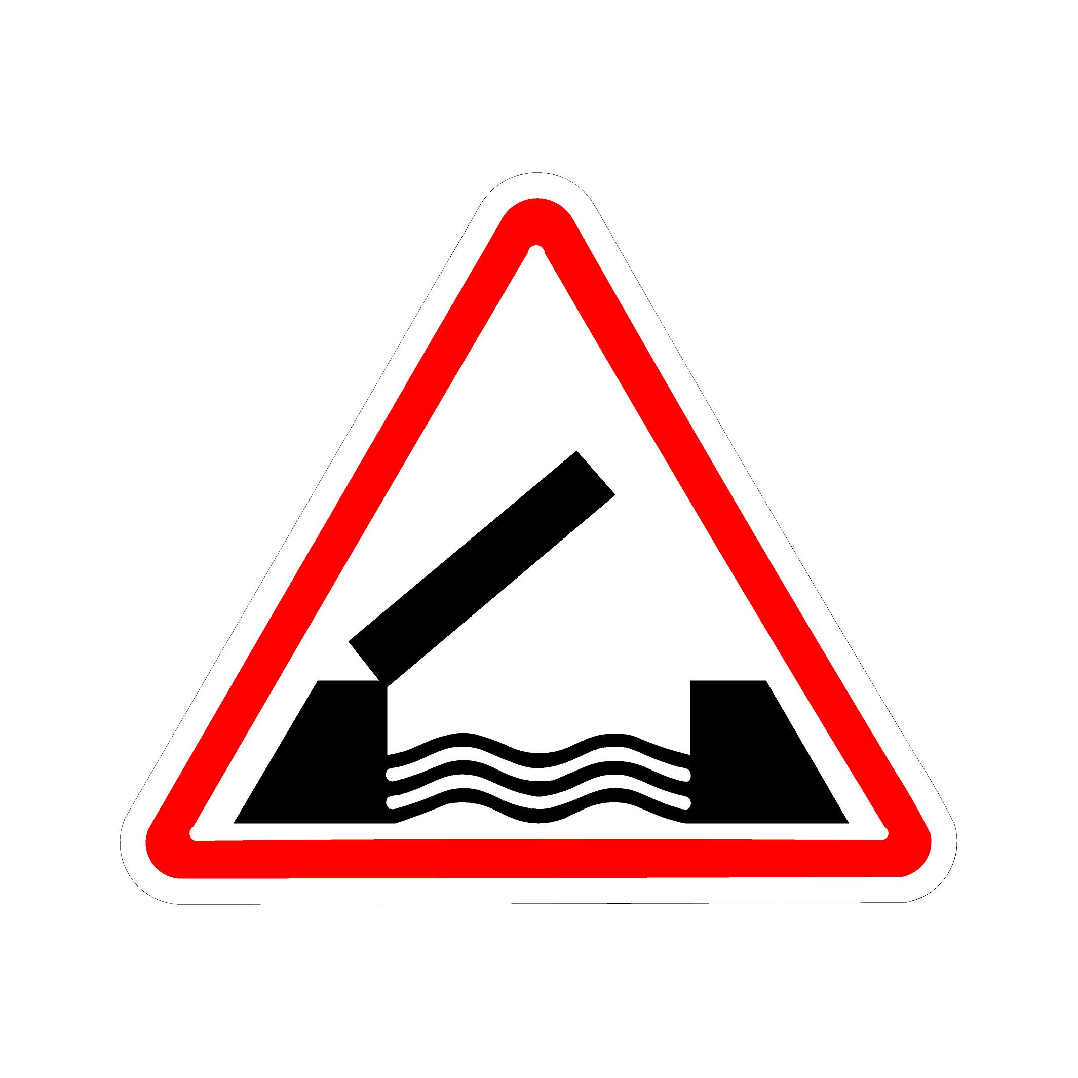 Panneau de signalisation routière A6 "Pont mobile"
